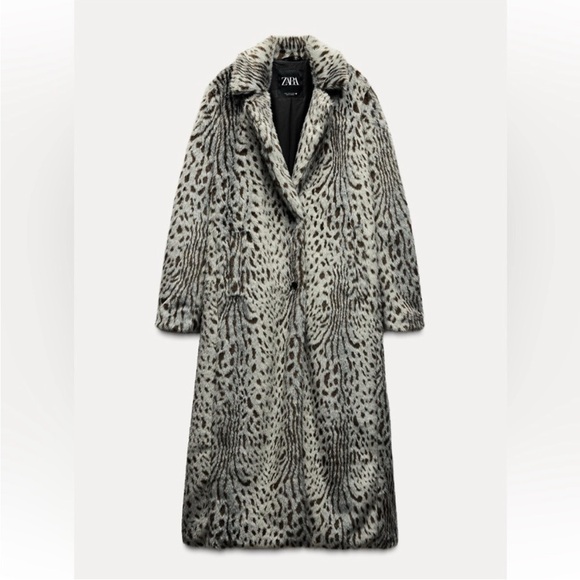Zara | Jackets & Coats | Zara Leopard Print Long Coat | Poshmark